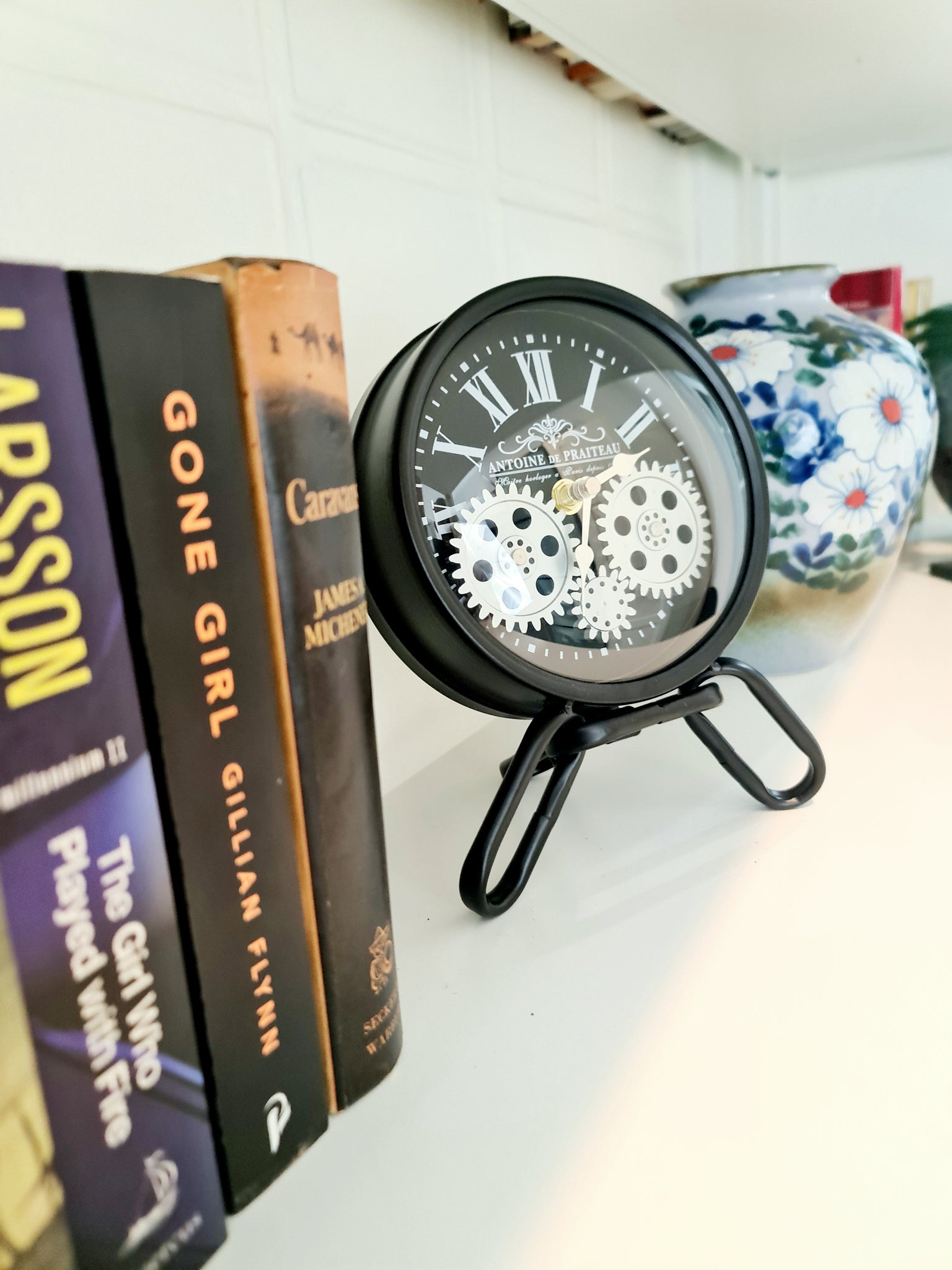 Antoine De Praiteau 24 Cm Moving Gear Table Clock – Trojan Homeware